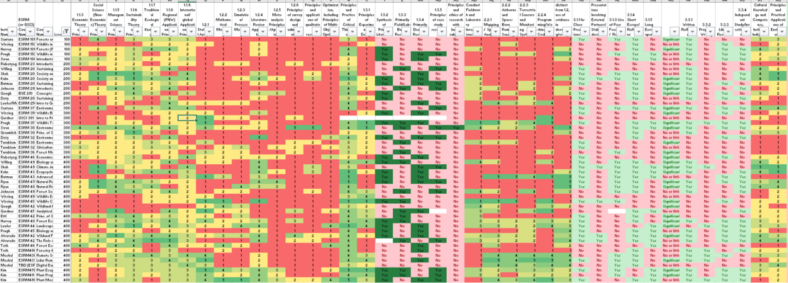 General ESRM skills mapping (September 2024)