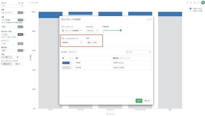 Exploratory Hour #182 - チャート：条件によって色を指定する