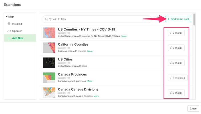 How to Import GeoJSON Files into Exploratory and Use Them in Map Charts