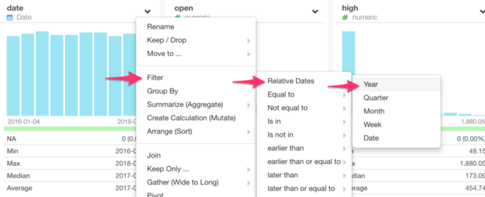 Filtering Datetime Data With Relative Dates Previous Year Year To Date Etc