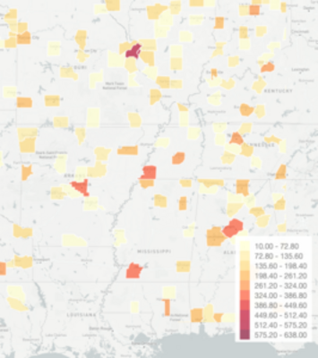 Mortalities by County (Map)